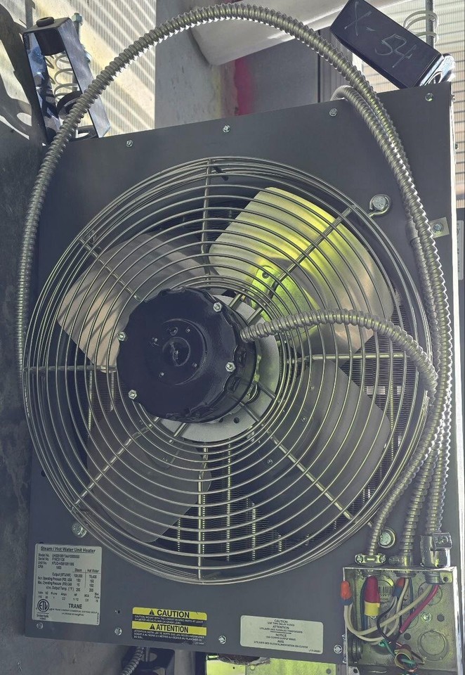 TRANE UHSB1081TAA10100000 Steam / Hot Water Unit Heater, 1800 CFM, BTU ...