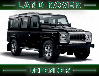 LAND ROVER DEFENDER #M1217 SIGN 16" x 11.7" METAL LARGE SIGN PLAQUE ...