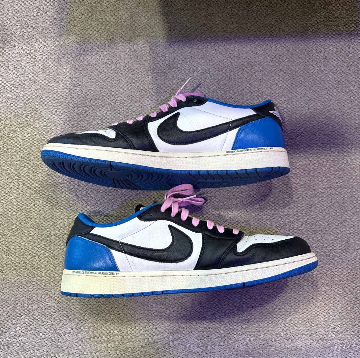 Size 13 - Jordan 1 Retro x Fragment Design x Travis Scott Low Blue ...