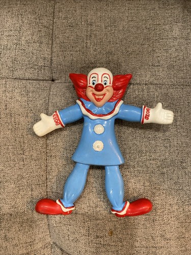 Vintage 1987 BOZO The Clown Circus 6” Rubber PVC Bendable Jesco Figure ...