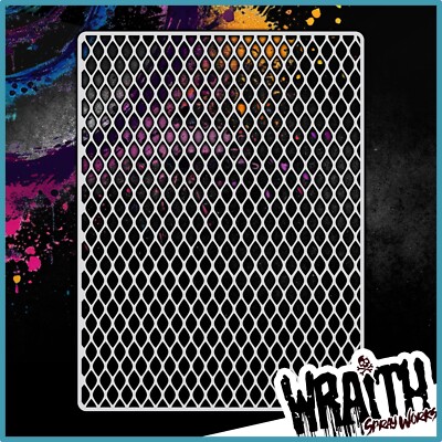 Fish Scales #2 - Reusable Airbrush Stencil Template | eBay