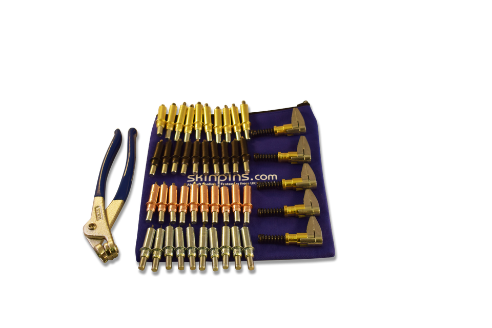 AIRCRAFT / AVIATION TOOLS 46 PC CLECO KIT SHEETMETAL WITH PLIERS IN ...