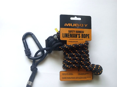 Muddy Safety Harness Lineman's Rope Black Orange Tree Stand Comfortable ...