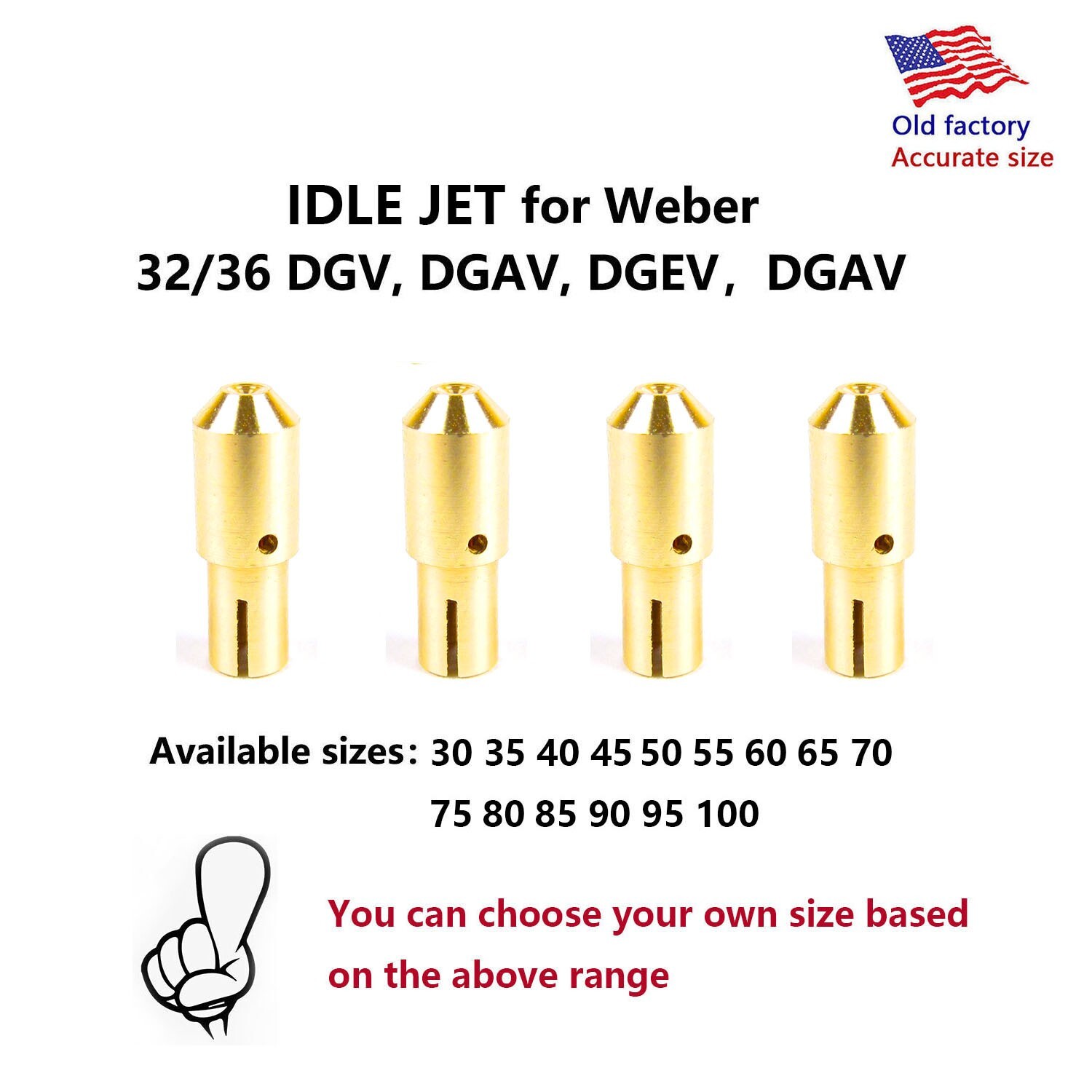 Weber Carburetor Jet Pack Kit 32/36 DGEV DGAV | Brass | For Weber ...