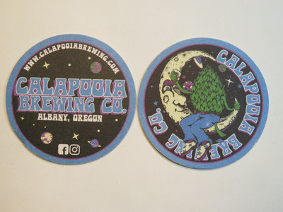 Beer Brewery Coaster: CALAPOOIA Brewing Co ~ Albany, OREGON; Hop Man on ...