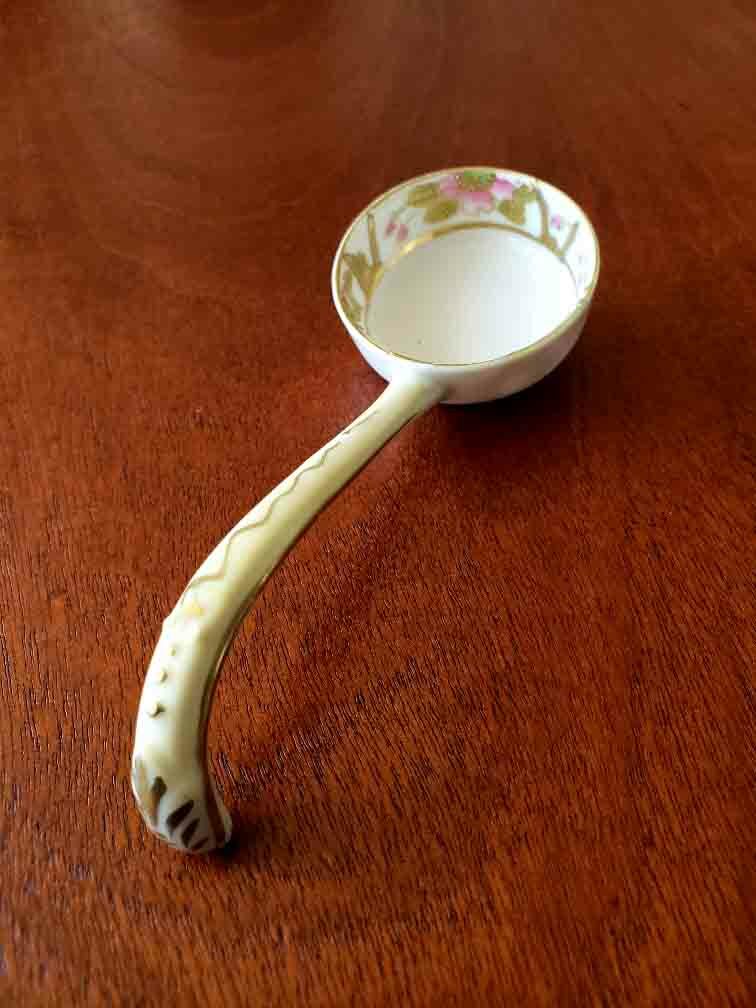 Noritake Ladle Spoon Hand Painted Moriage Nippon Porcelain Morimura ...