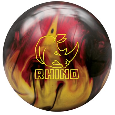 Brunswick Rhino Red Black Gold Pearl PRE-DRILLED Bowling Ball | eBay
