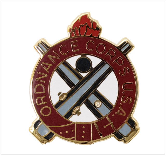GENUINE U.S. ARMY CORPS CREST: ORDNANCE - ORDNANCE CORPS U.S.A. | eBay
