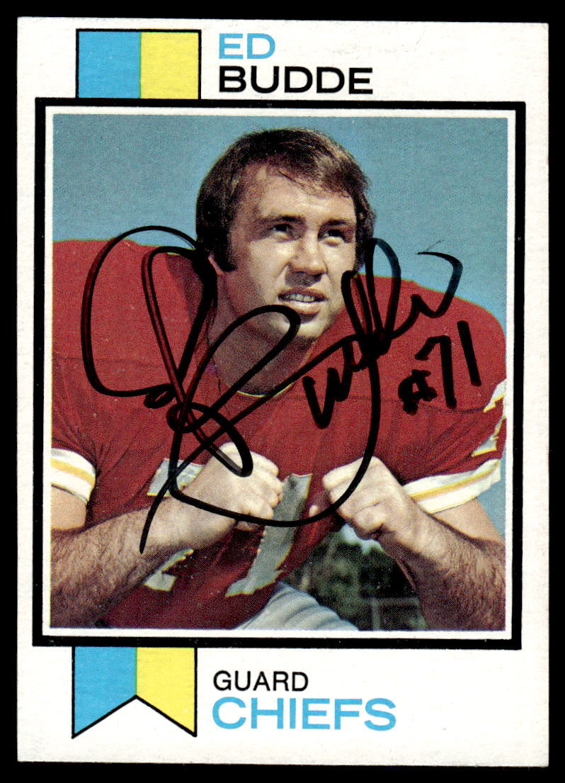Ed Budde Signed KANSAS CITY CHIEFS Card 1973 Topps | eBay