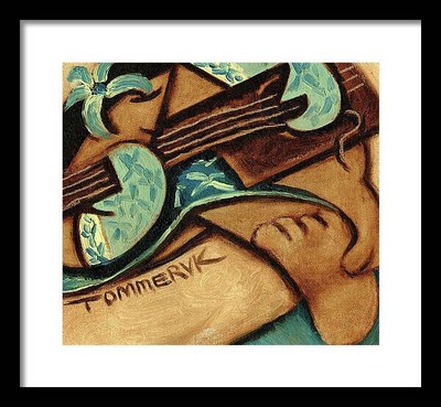 Ukulele Player Framed Art Hawaiian Music Wall Art Tropical Decor ...