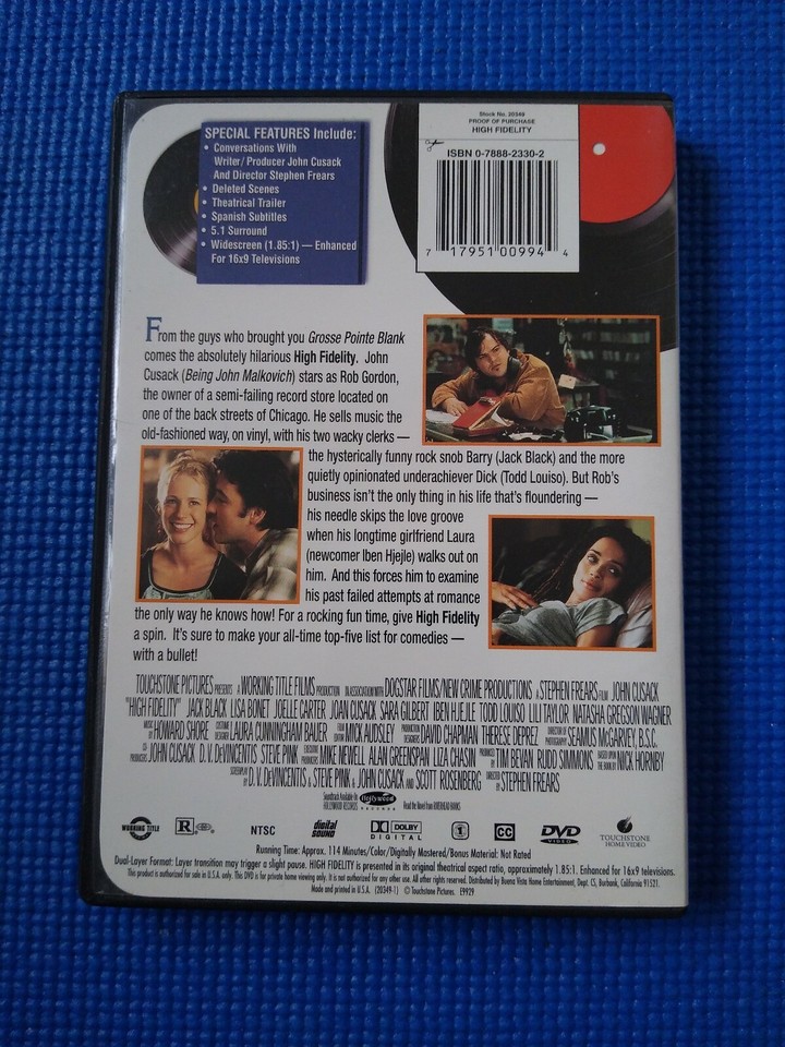High Fidelity (DVD, 2000) 717951009944| eBay