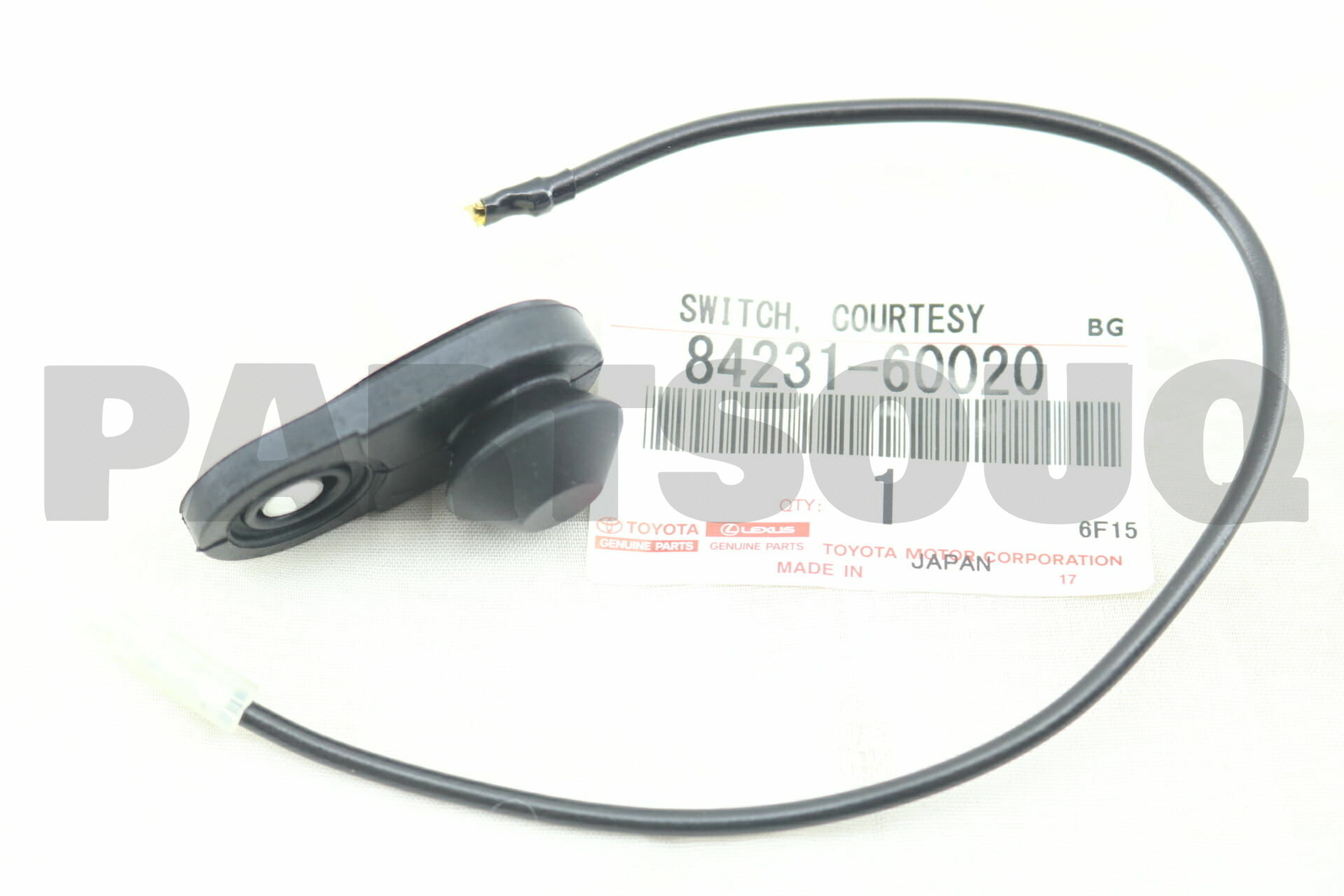 8423160020 Genuine Toyota SWITCH ASSY, COURTESY LAMP (FOR REAR DOOR ...