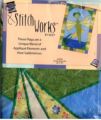 Garden Flag Stitchworks Quilt Patchwork Dragonfly Lake Large House Outdoor NEW | eBay