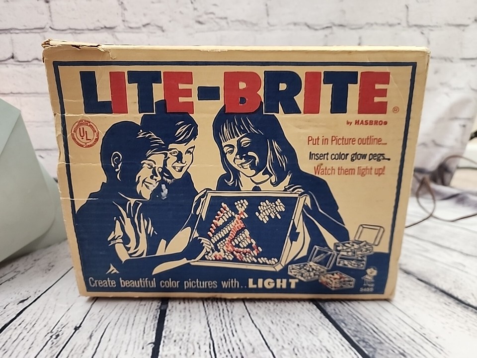 Vintage Lite Brite, with box, pegs, papers, ALL PIECES 1967 | eBay