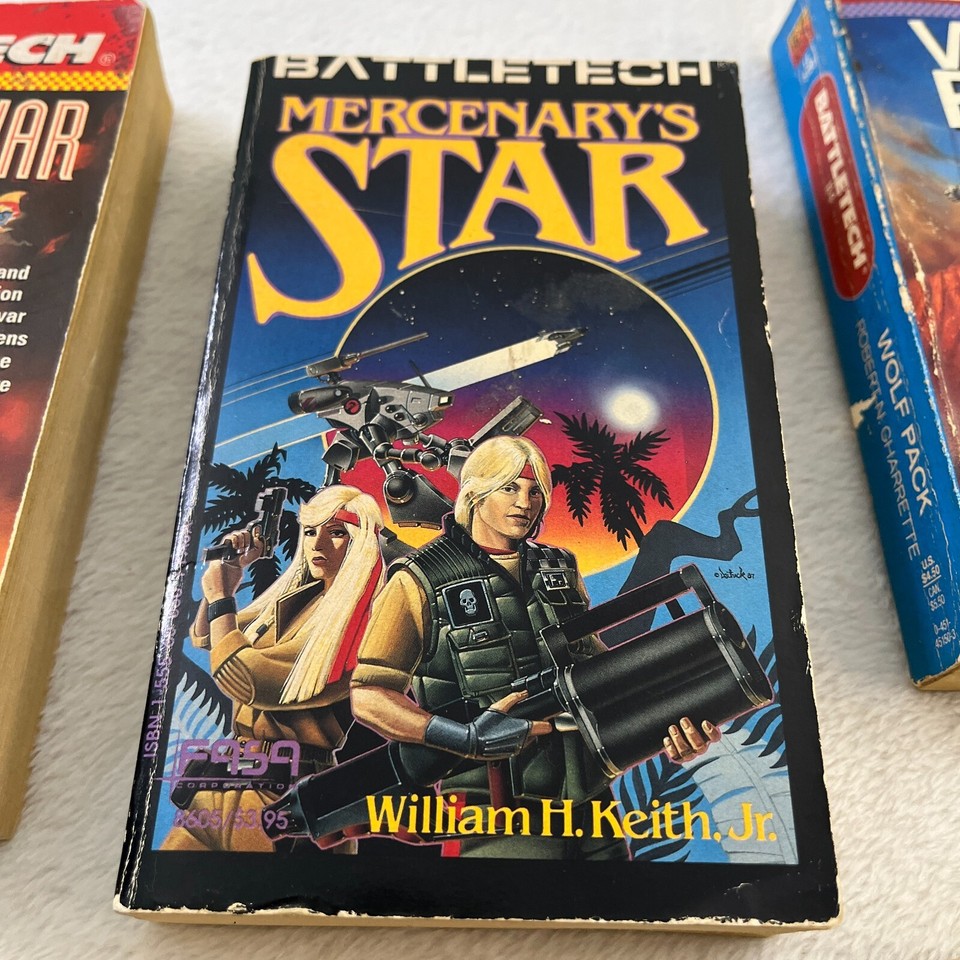 BATTLETECH Book Lot of 8 Science Fiction Paperback First Printings ...