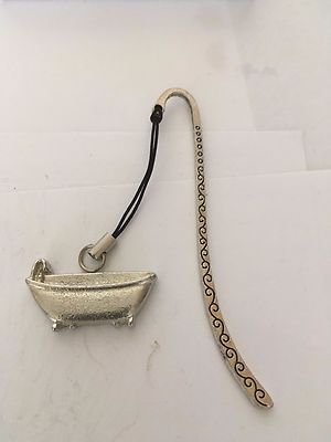 Bath Tub TG85 Fine English Pewter On A PATTERN Bookmark | eBay UK