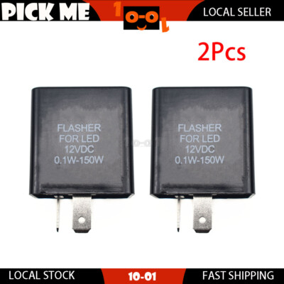 2 x 2Pin Blinker LED Flasher Relay For Kawasaki VN900C Vulcan 900 ...