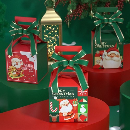 4Pcs Chocolate Christmas Candy Box Colorful Cookie Packaging Box New ...