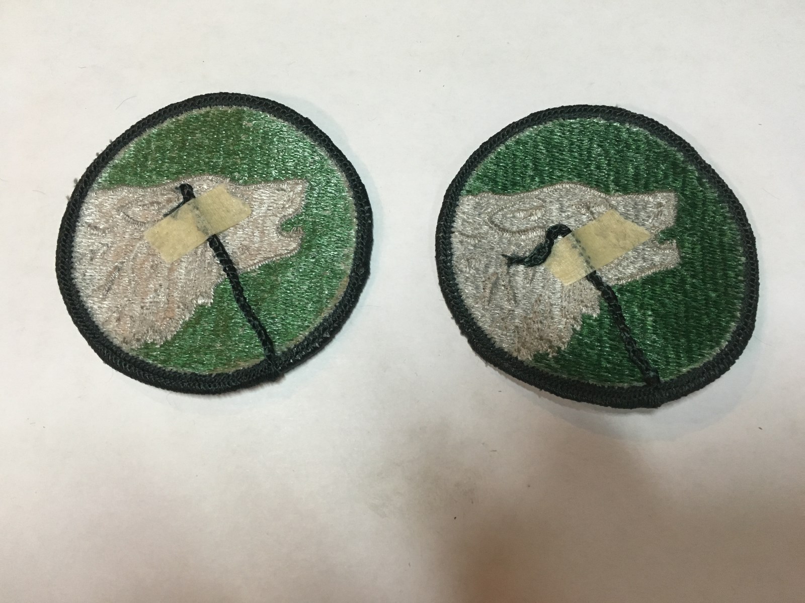 NEW Lot of 2 104TH TRAINING DIVISION Army Reserve Howling Wolf Patch ...