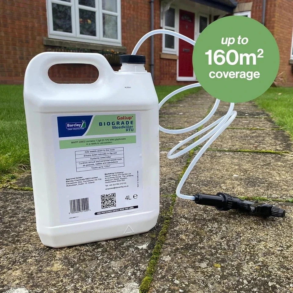 Gallup Biograde Weedkiller RTU 4L - Extra Strong Glyphosate Spray | eBay UK
