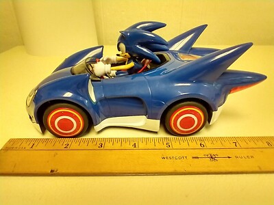 Jazzwares Sonic & Sega All-Stars Racing Sonic + Speed Star Car 3" Toy 6 ...