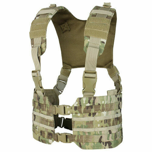 Condor Mcr7 Multicam Ronin MOLLE Chest Rig Quick Release Split Padded H ...