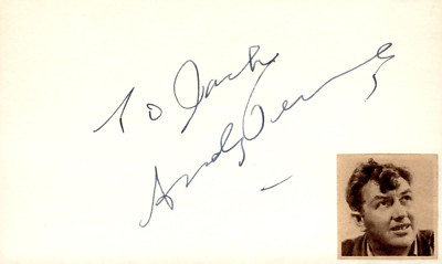 Andy Devine Signed Auto 3x5 Index Card Man Who Shot Liberty Valance | eBay