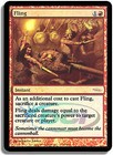 Fling (WPN #50) FOIL Promo HEAVILY PLD Instant Special MAGIC MTG CARD ...