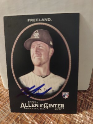 Kyle Freeland Autographed 2017 Allen & Ginter X Signed Baseball Card ...