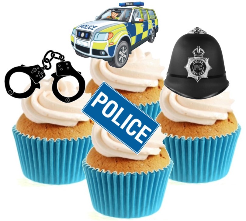 Police Cupcake Decorations