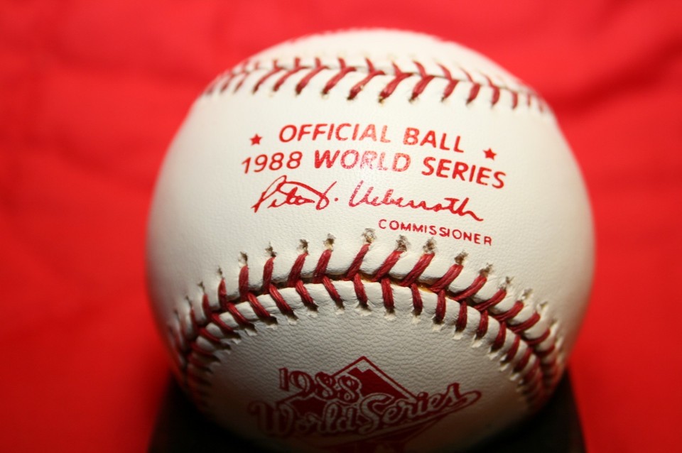 OREL HERSHISER AUTOGRAPHED SIGNED 1988 WORLD SERIES BASEBALL LOS ...