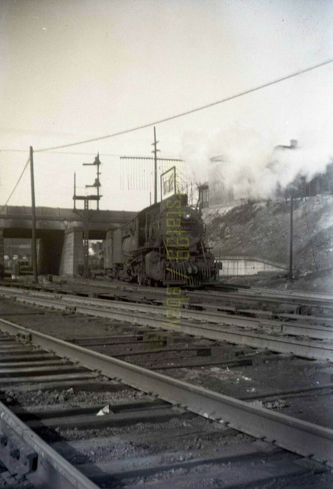 1947 RDG Reading 2-8-0 Locomotive #1586 @ Philly - Vtg Railroad ...