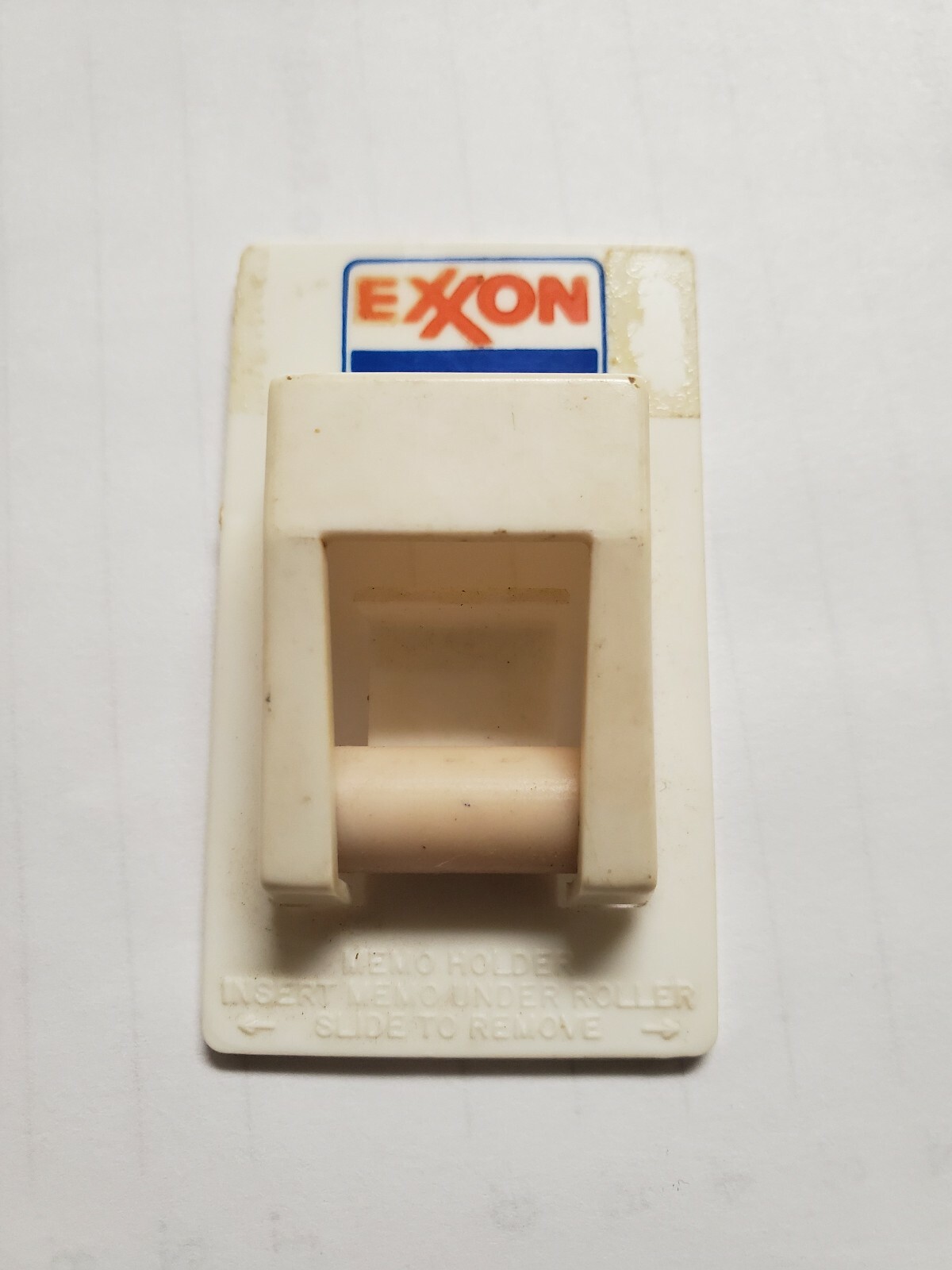 Vintage EXXON OIL Advertising Plastic Wall Mount Memo Holder | eBay