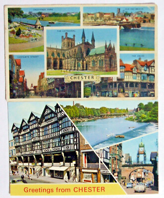 JOB LOT of Postcards (2) - CHESTER MULTIVIEWS, CHESHIRE (CHE1-14) | eBay UK