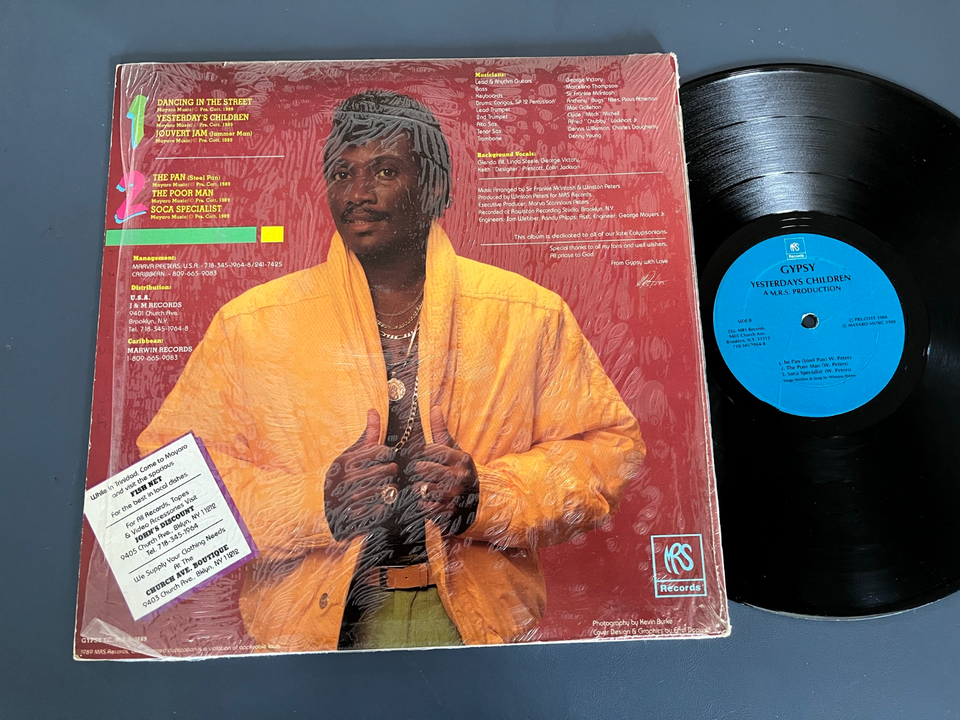GYPSY - YESTERDAY'S CHILDREN - 1989 MRS RECORDS REGGAE SOCA VINYL LP | eBay