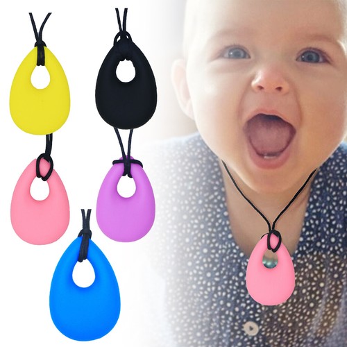 Kids Adults Chewy Silicone Tooth Necklace Autism ADHD Sensory Chew ...
