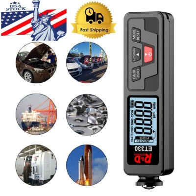 Digital Car Paint Coating Thickness Gauge Meter Tester Auto Measure ...