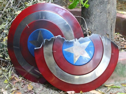 Marvel Captain America Shield 22'' Combo Broken & Damage Captain ...