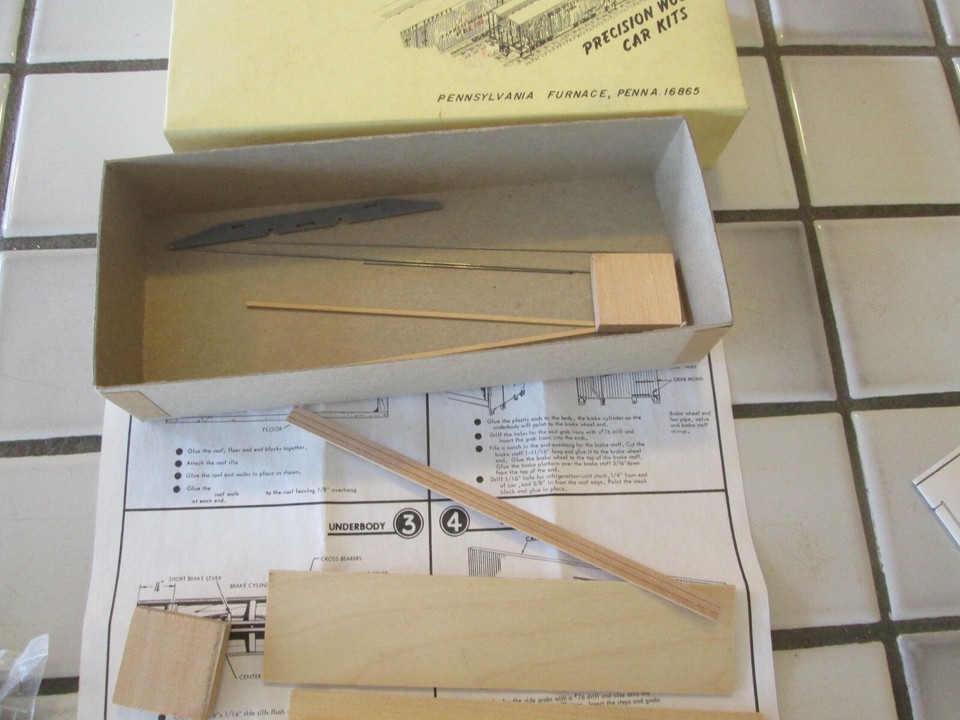ye old huff-n-puff models wood reefer car kit HO scale //// | eBay