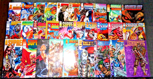 ROB LIEFELD comic book (LOT OF 29) KNIGHTSTRIKE, SUPREME, YOUNGBLOOD ...