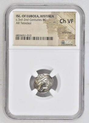 Island of Euboea Histiaea 3rd-2nd Centuries BC AR Tetrobol NGC Ch VF | eBay