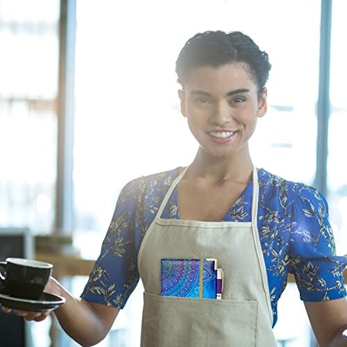 Server Book for Waitress Book Organizer Leather Waiter Book with Zipper ...