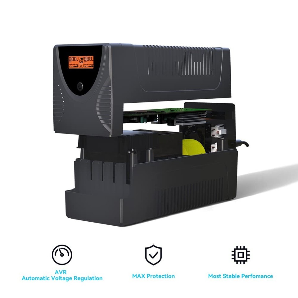 Intelligent Battery Backup UPS with Surge Protection for Computers | eBay