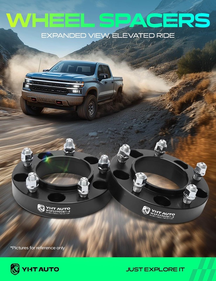 Yhtauto 5X150 Hub Centric Wheel Spacers 1.25 Inch Compatible Toyota ...