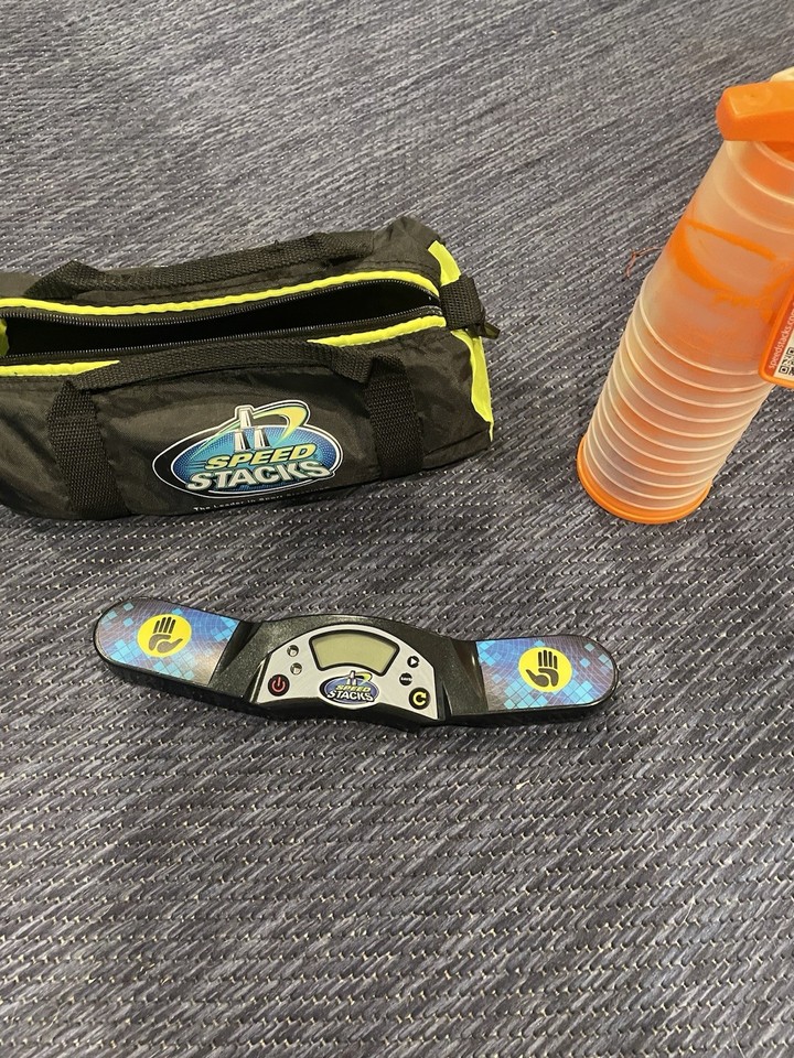 Orange SPEED STACKS STACKPACK STACKING COMPETITION CUPS MAT & TIMER ...