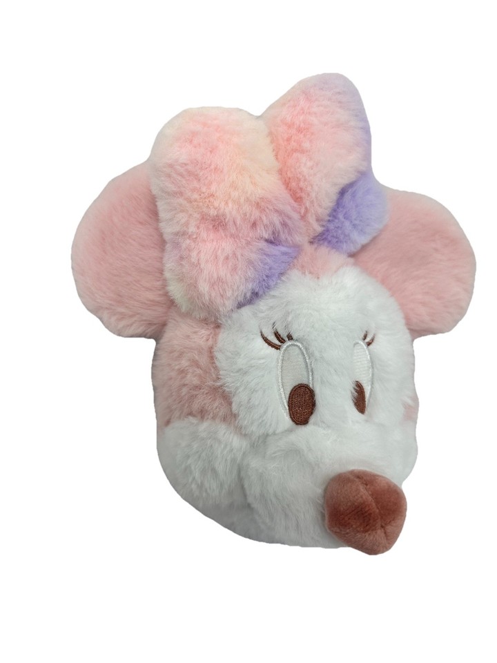 Disney Plush Face Pouch Bag Pastel Pink Clarice Minnie Style Japan ...