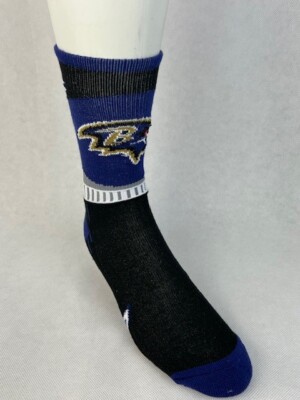 Baltimore Ravens Big Sport Crew Socks Large Black | eBay