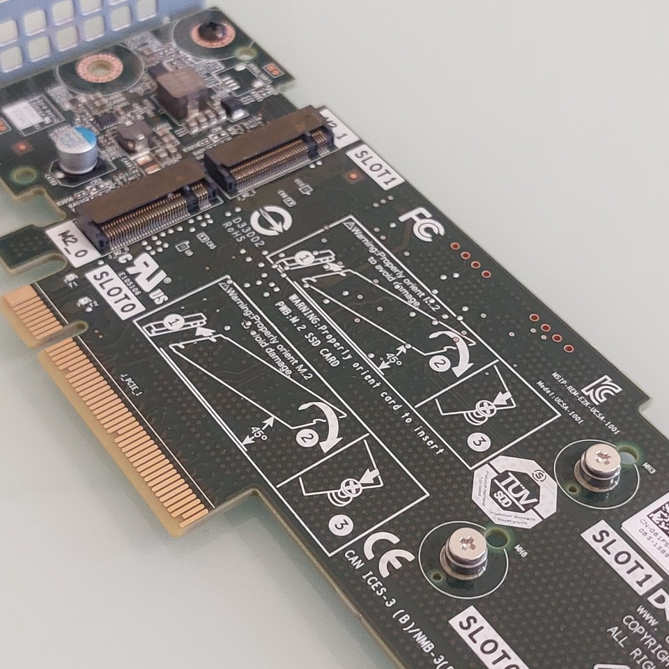 DELL BOSS-S1 2 x M.2 PCI-e STORAGE ADAPTER CARD - Low Profile | eBay