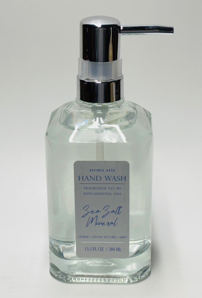 1 Aroma Aria SEA SALT MINERAL Liquid Hand Soap Wash No. 90 (13.5 fl oz ...