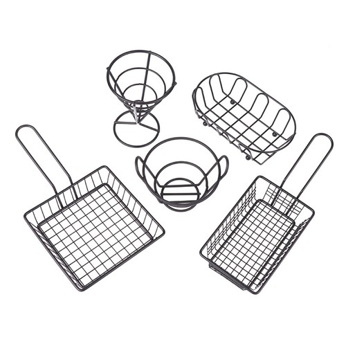 1Pc Mini French Deep Fryers Basket Net Mesh Stainless Steel Fries Chip ...